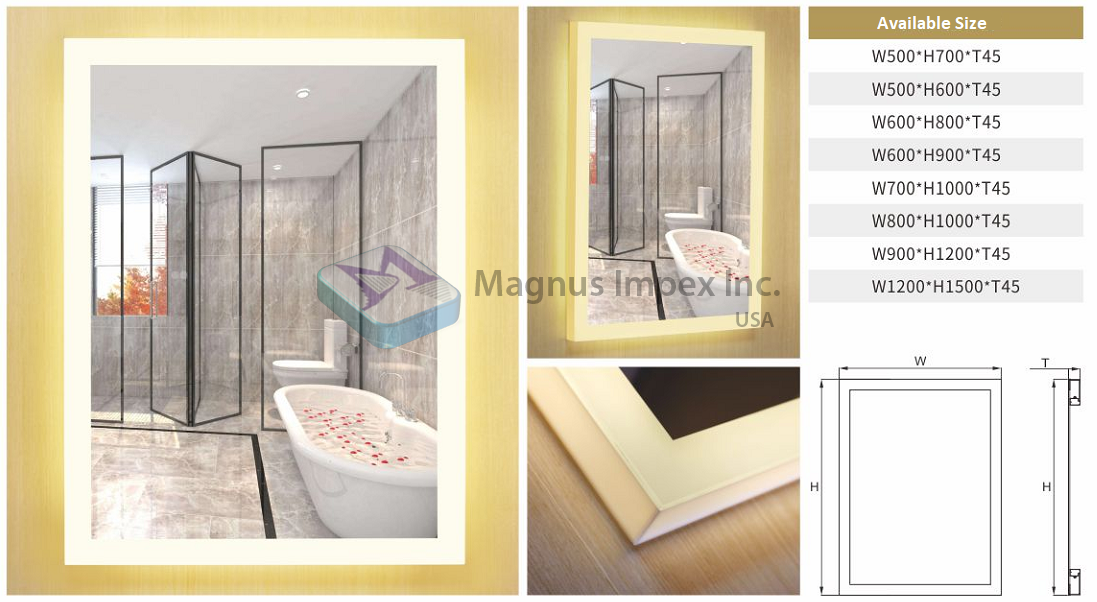 Acrylic Mirror Series | Magnus Impex USA – Custom Hotel & Apartment Mirrors
