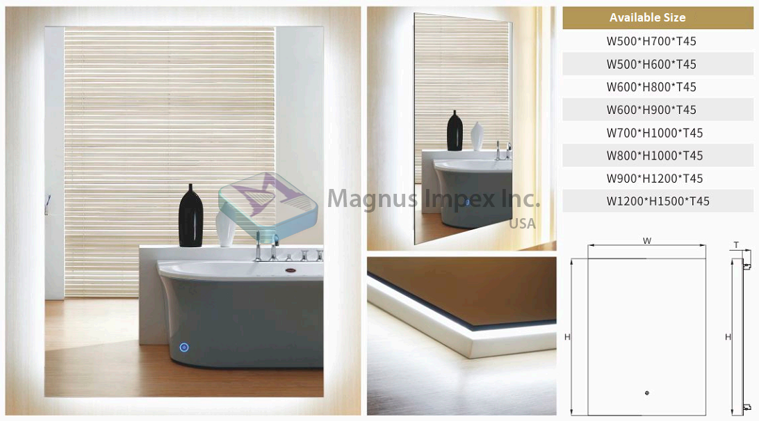 Aluminium Mirror Series | Magnus Impex USA – Custom Hotel & Apartment ...